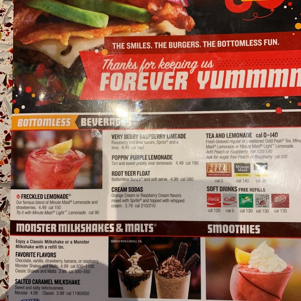 Red Robin Drink Menu
