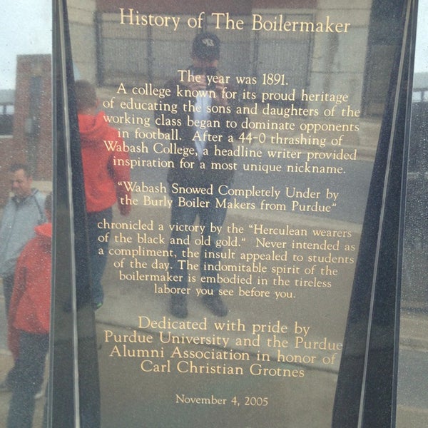Boilermaker Statue - Student Center in West Lafayette