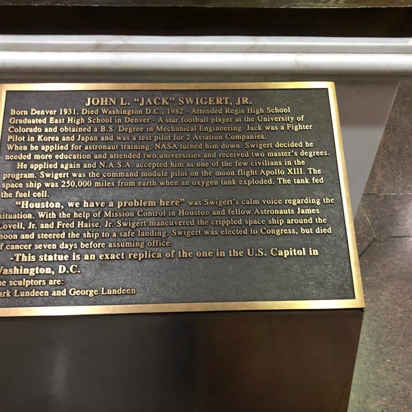 Photos at Statue of Jack Swigert, Apollo Astronaut - Denver ...