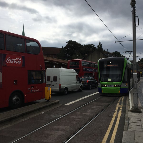 West Croydon London Tramlink Stop - Station Rd.