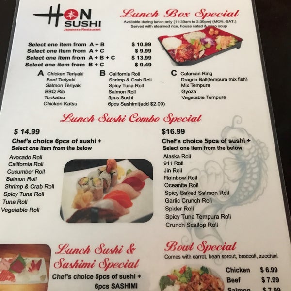 Hon Sushi - 144 W Foothill Blvd