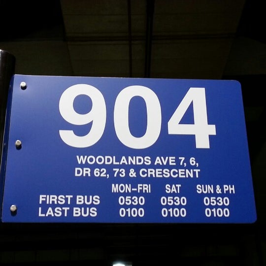 SMRT Buses: Bus 904 - Bus Line in Woodlands