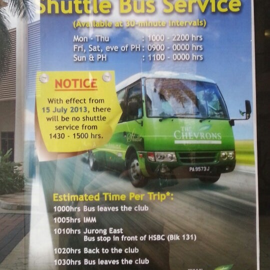 The Chevrons Shuttle Bus