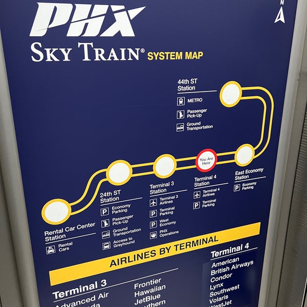 PHX Sky Train Terminal 4 Station - Sky Harbor - Phoenix, AZ