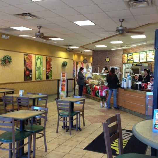 Subway Restaurant Inside