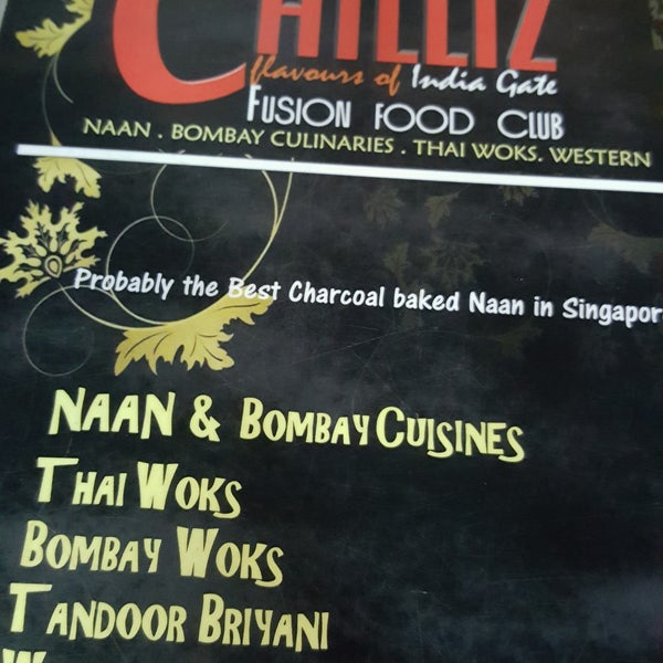 Chilliz Of India Gate - Indian Restaurant in Singapore