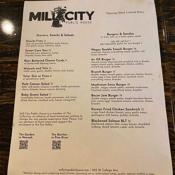 Mill City Public House - 1103 W College Ave