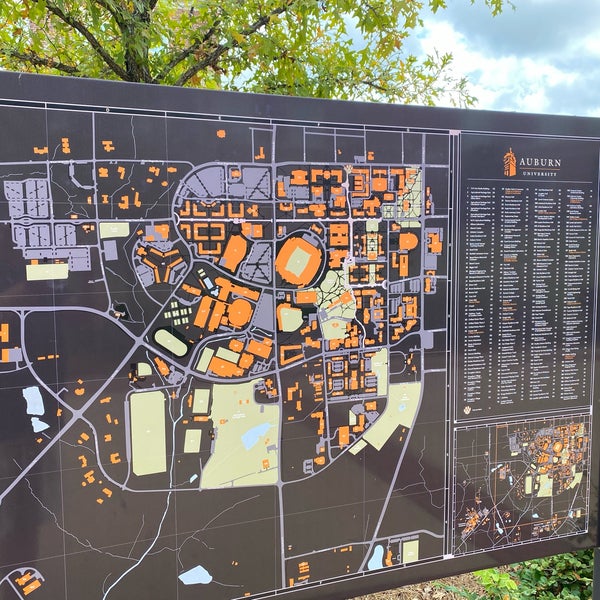 Auburn University Campus Map