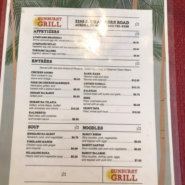 SunBurst Grill - Aurora, CO