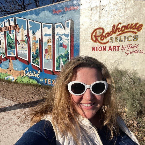 Photos at Greetings from Austin (1997) mural by Bill Brakkage, Rory ...