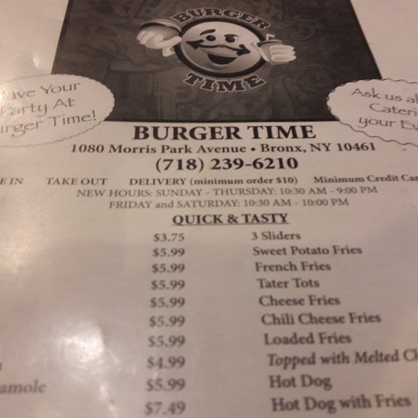 Burger Time - Morris Park - 9 tips