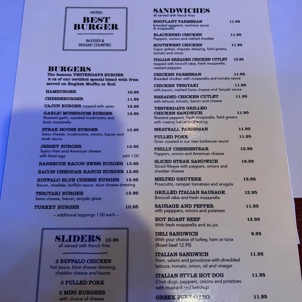 Yesterdays Bar & Grill - 16 tips