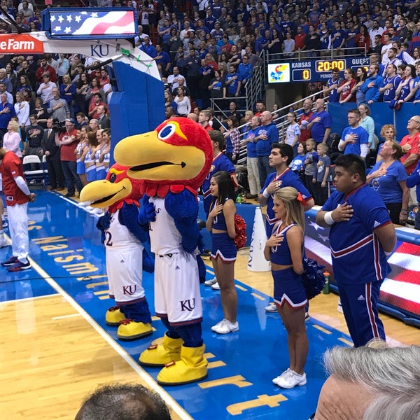Courtside At Phog Allen - College Basketball Court