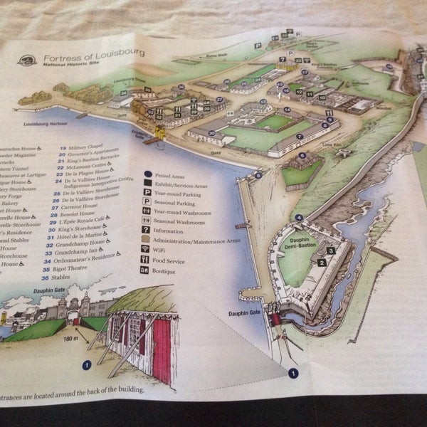 Fortress Of Louisbourg Map