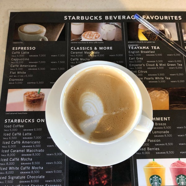 Starbucks Menu English