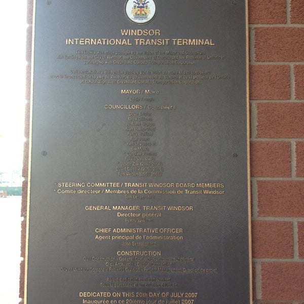 Photos at Windsor International Transit Terminal - City Centre - 13 ...
