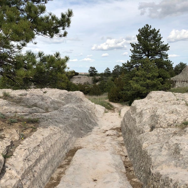 Oregon Trail Ruts - Scenic Lookout in Guernsey