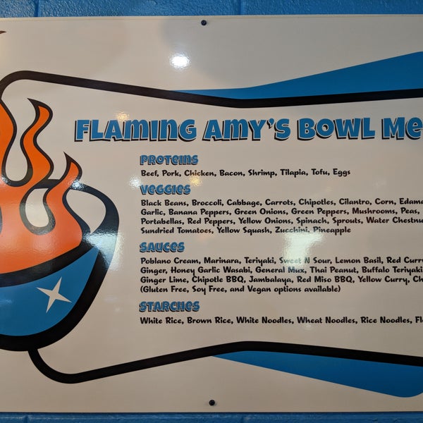 Flaming Amy's Bowl - 41 tips
