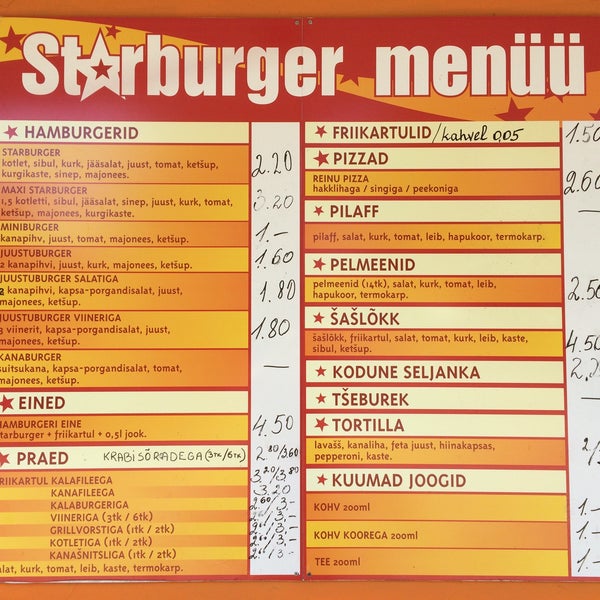 Starburger - 5 tips