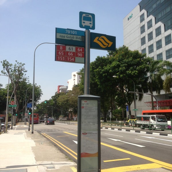 Bus Stop 70101 (Opp Gulab Building) - Bus Station in Singapore