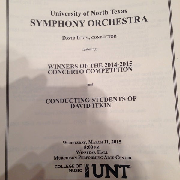UNT Murchison Performing Arts Center - Concert Hall