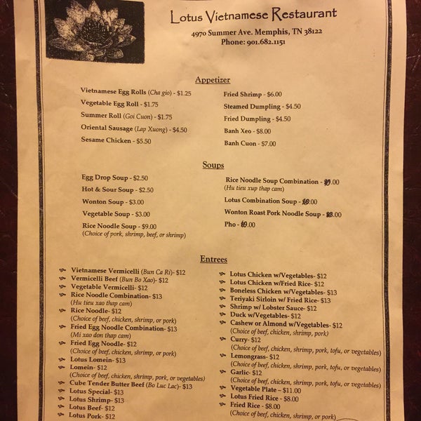 Photos at Lotus Vietnamese Fine Cuisine - 4970 Summer Ave