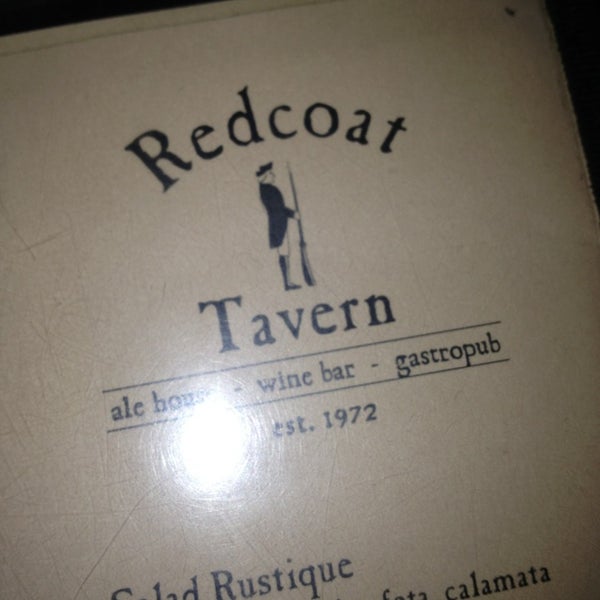 Red Coat Tavern - 50 tips