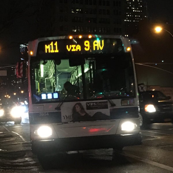 MTA Bus - 9 Av & W 42 St (M11/M34-SBS/M42) - Hell's Kitchen - New York, NY