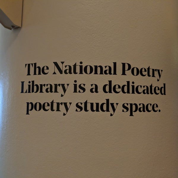National Poetry Library - Library in London