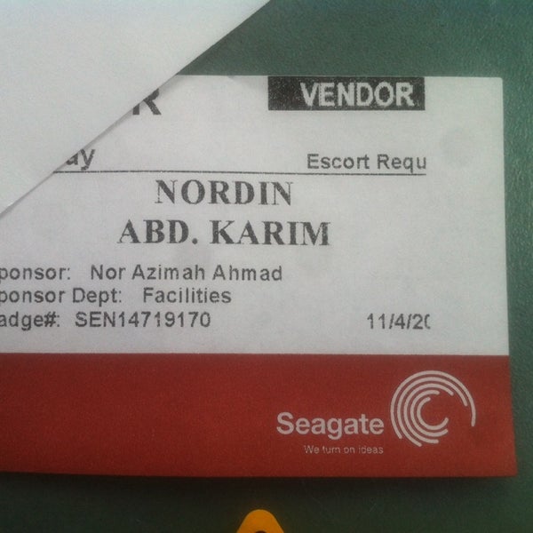 Photos at Seagate International (Johor) Sdn Bhd - Factory