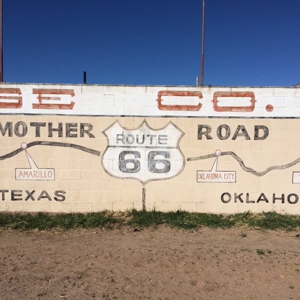 Wall Map Of Route 66 - Street Art