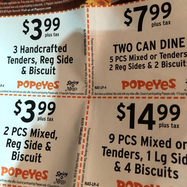 Popeyes Coupons