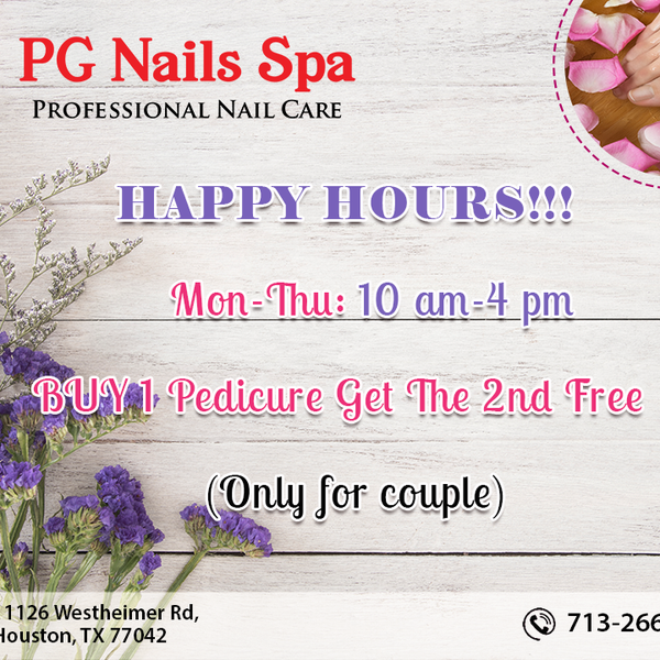 PG Nails & Spa - 11126 Westheimer Rd
