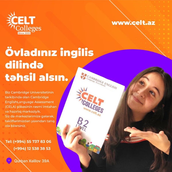 CELT Colleges Elmler - Language School in Baku