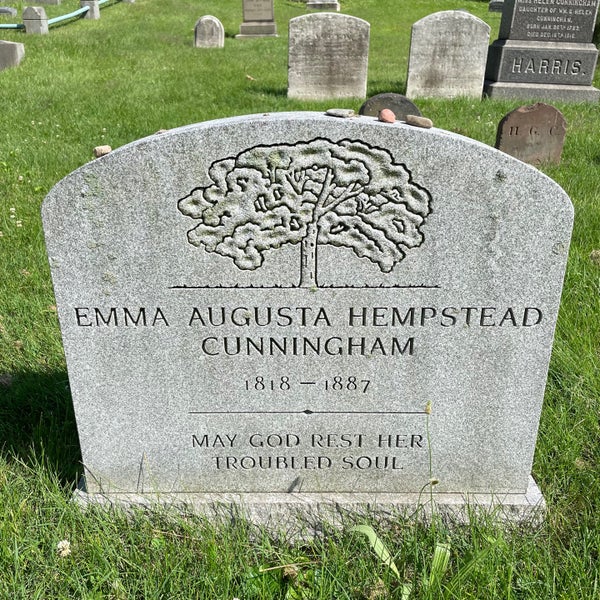 Grave of Emma Augusta Hempstead Cunningham - New York, NY