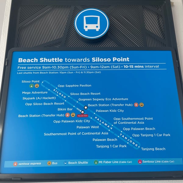 Beach Station Bus Interchange - Bus Station in Sentosa Island