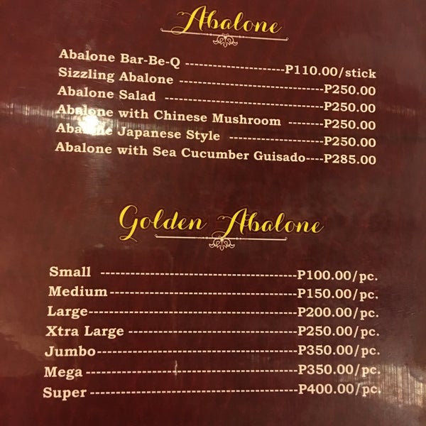 Abalone Restaurant - 2 tips