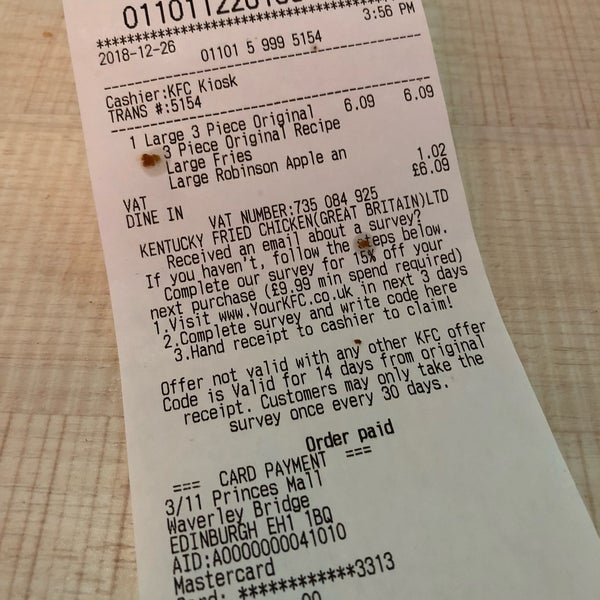 KFC - Fast Food Restaurant in Edinburgh