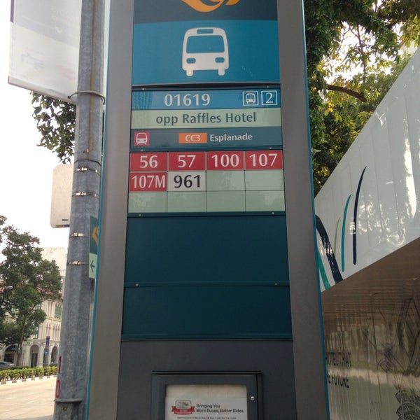 Bus Stop 01619 (Opp Raffles Hotel)