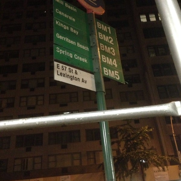 MTA Bus - E 57 St & Lexington Av (BM1/BM2/BM3/BM4/BM5/M31/M57/X10/X10B ...