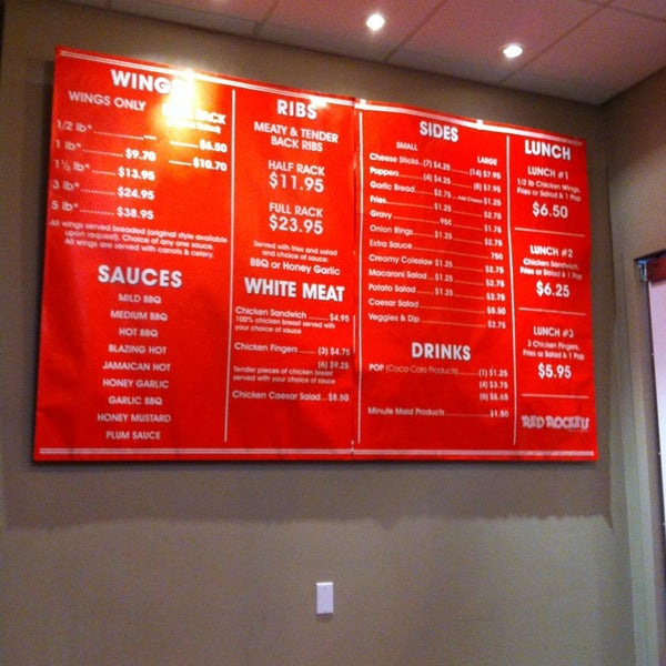 Red Rockets - Wings Joint in Hamilton