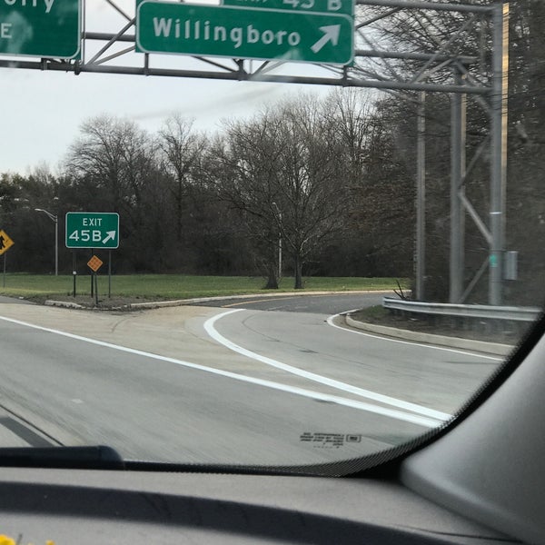 Interstate 295 at Exit 45 - Intersection in Westampton