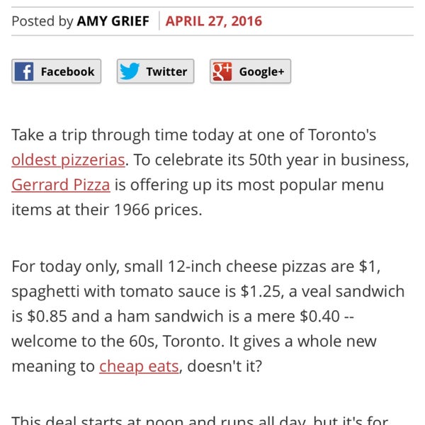 Gerrard Spaghetti & Pizza House - 5 tips