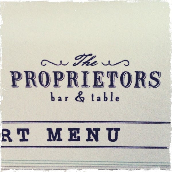 The Proprietors - 14 tips
