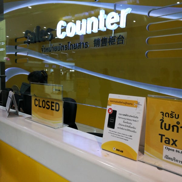Nok Air Sales Counter Terminal 2 - Airport Service in ดอนเมือง