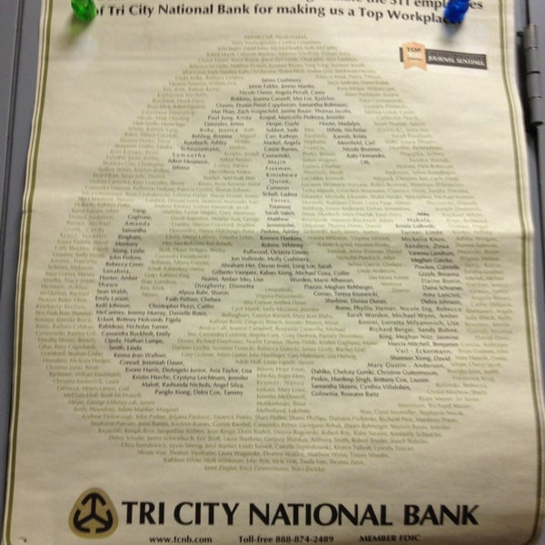 Tri City National Bank - Bank