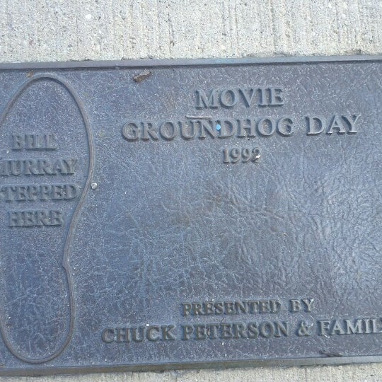 Photos at Bill Murray Stepped Here -- The Puddle From "Groundhog Day ...