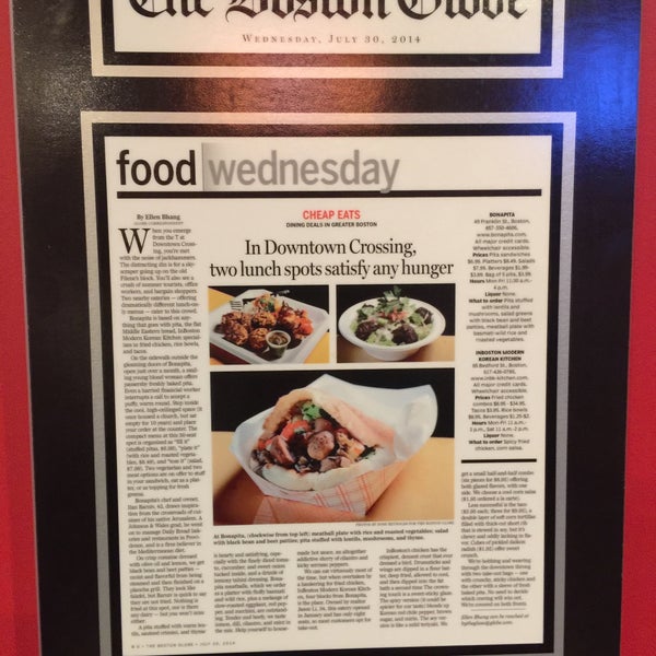 Bonapita - Mediterranean Restaurant in Boston