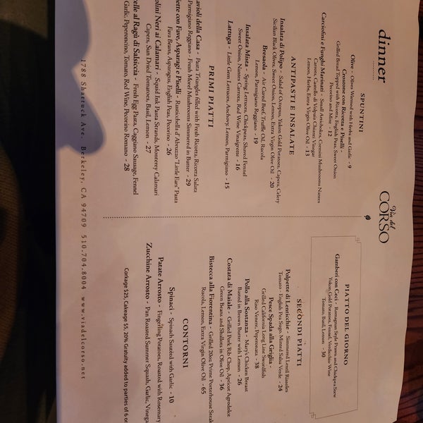 Corso Trattoria - North Berkeley - 24 tips from 763 visitors