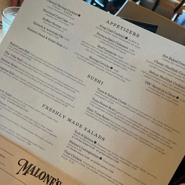 Malone’s - Steakhouse in East Louisville